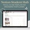Notion Student Hub Template Cute Green & Pink Theme - Etsy
