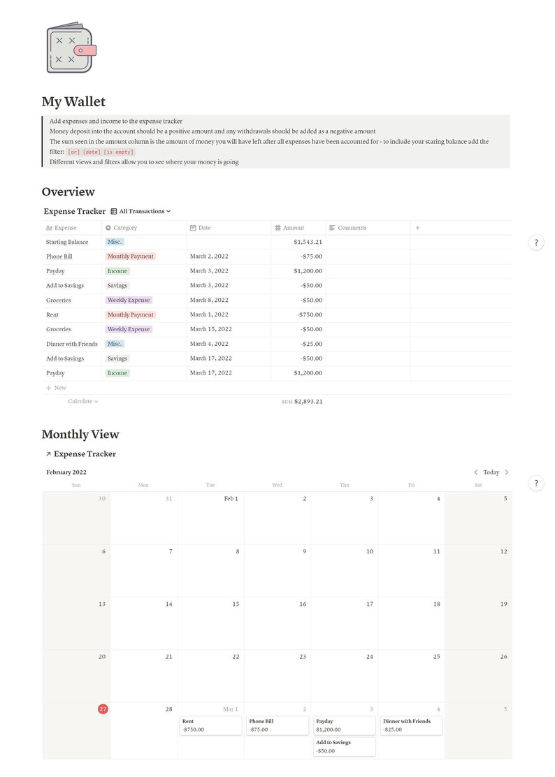 Notion Student Hub Template Cute Green & Pink Theme - Etsy