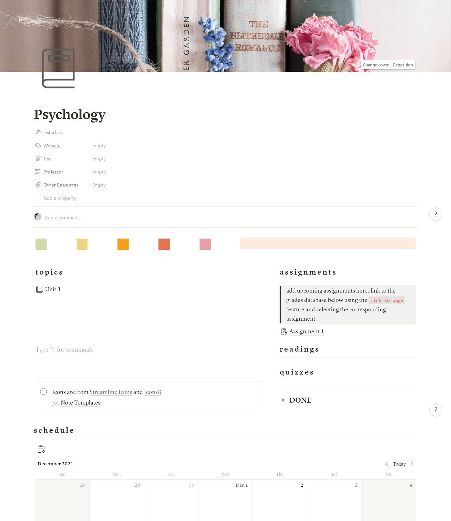 Notion Student Hub Template - Etsy