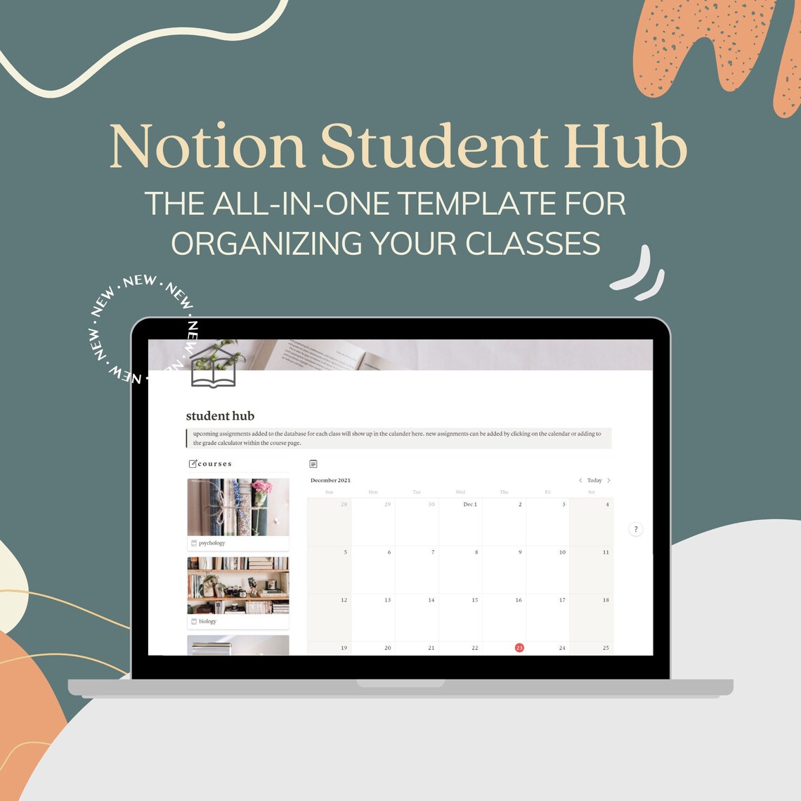 Notion Student Hub Template - Etsy