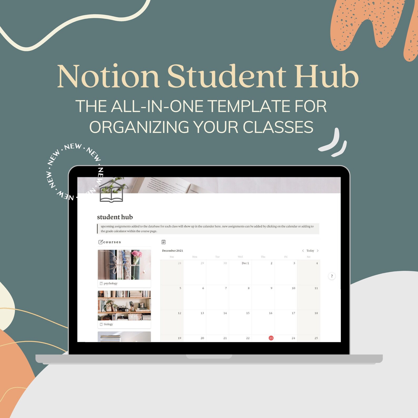 Notion Student Hub Template - Etsy