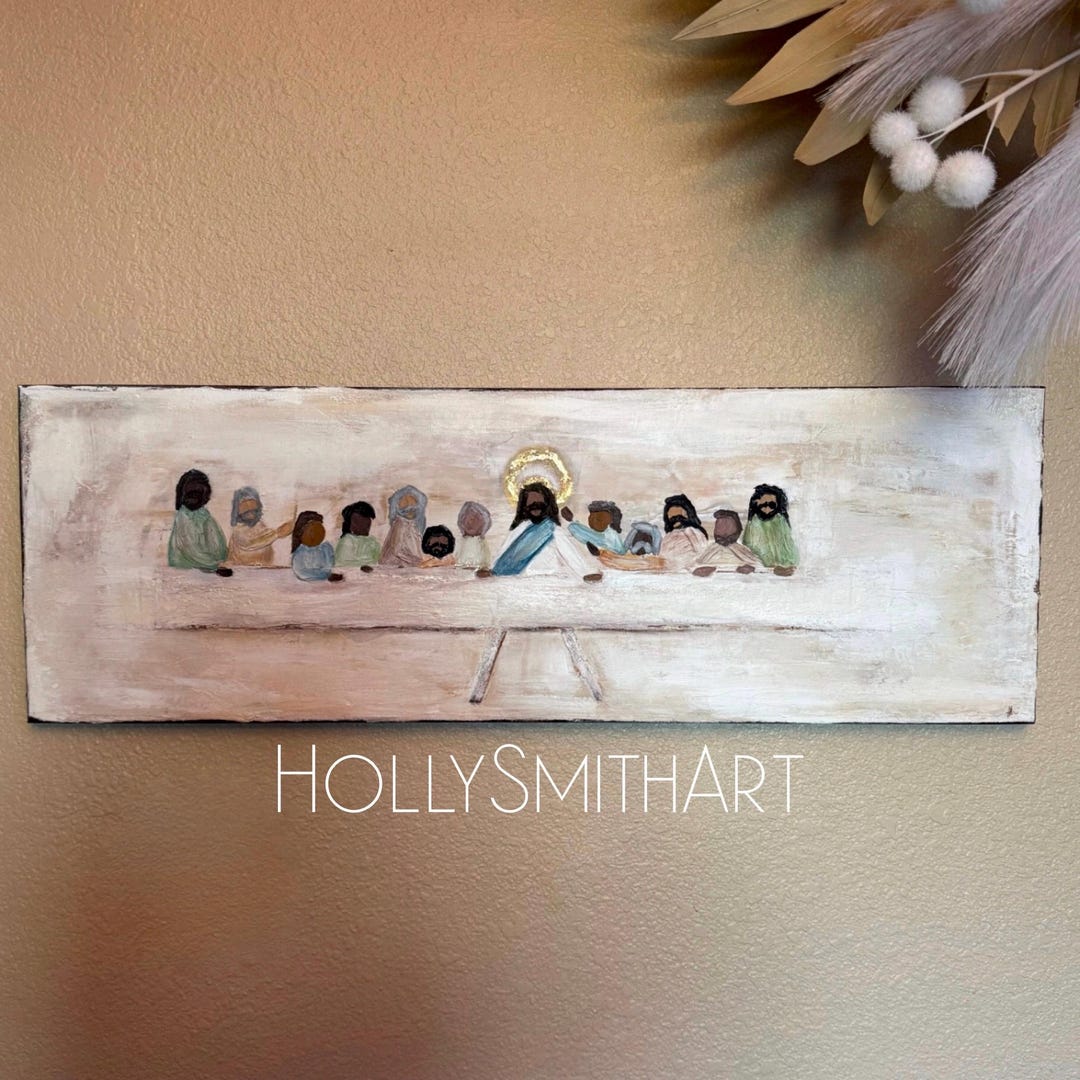 Last Supper Knife Painting. - Etsy