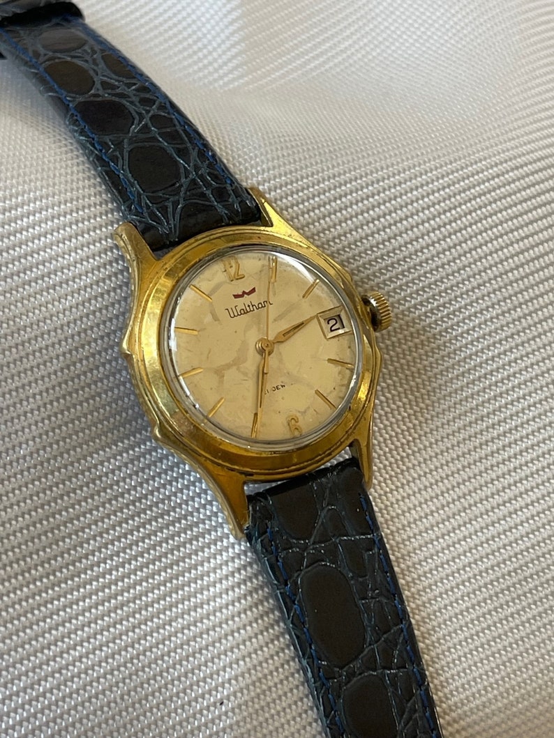 Waltham Calendar Date Dess Classic Gold Capped S/S Screw Down Back ...