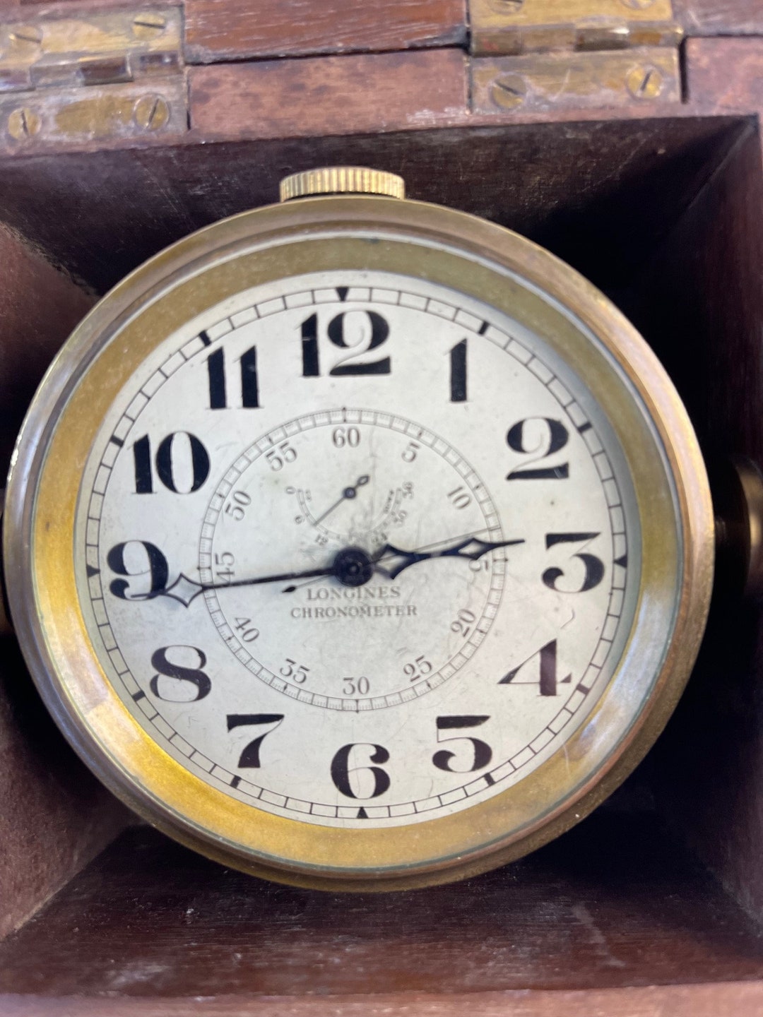 Longines WWII US Navy Maritime Ship Deck Chronometer Power Reserve ...