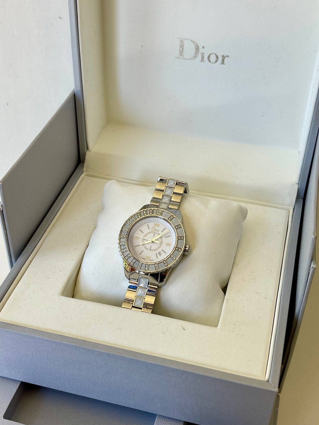 Dior Christian Dior Christal Ref.cd113112-v Ladies White Genuine ...