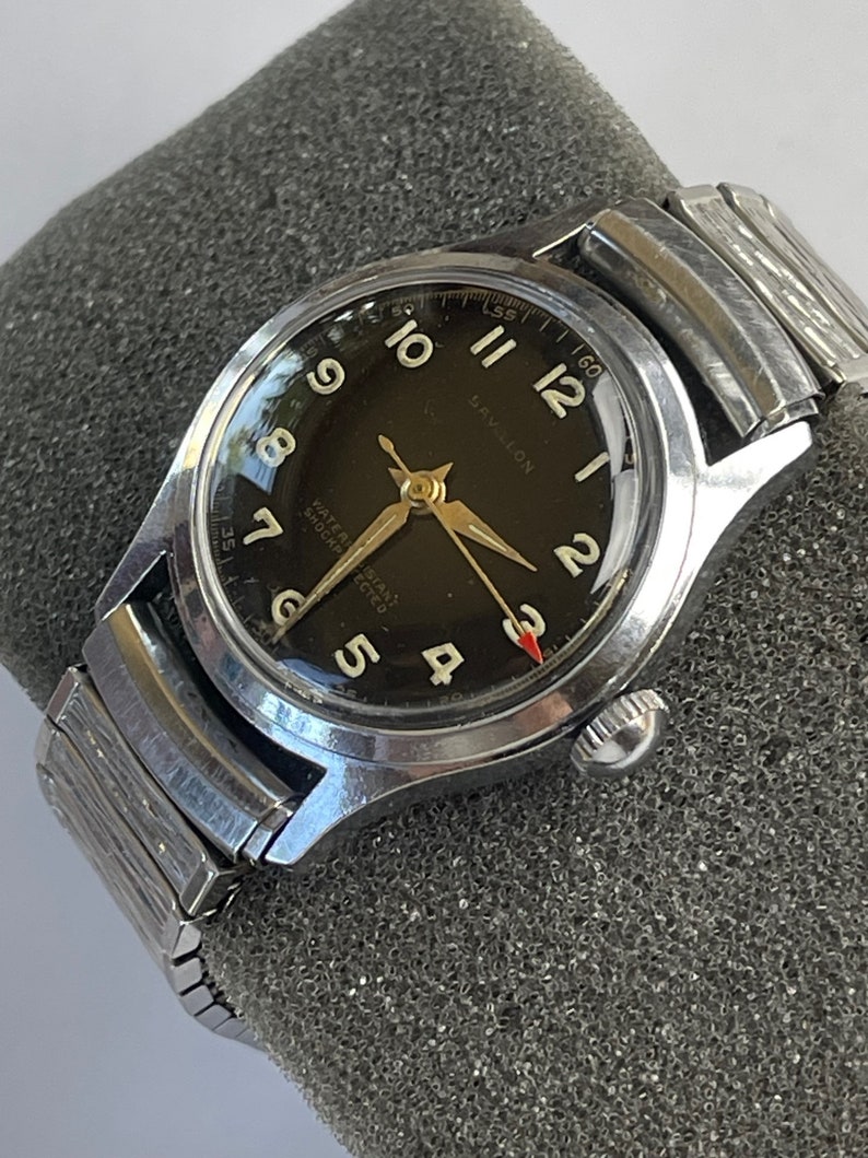 Enicar Savillon Military Pilot Aviation Doctors WWII Stainless Steel ...