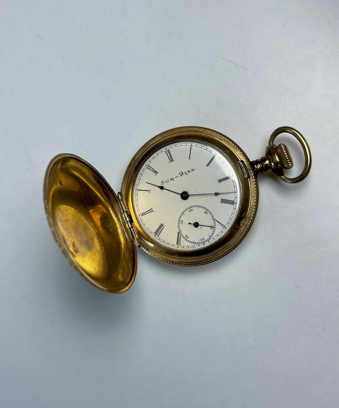Sun-dial Sun-dial Military Doctors Gold Capped Hunter Case Savonette ...