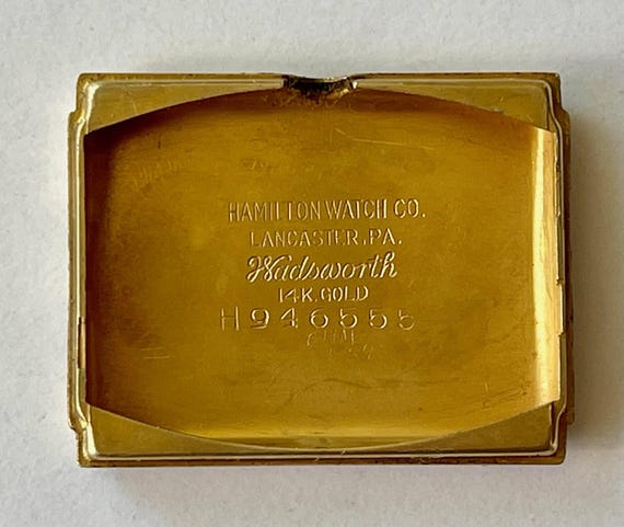 Hamilton Solid 14K(585) Gold Art Deco Style Cal.982 R… - Gem