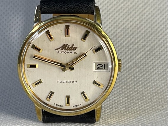 Mido Multistar Automatic Calendar Date Gold Capped V… - Gem