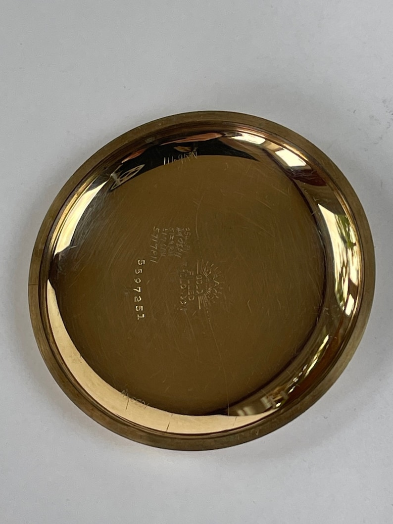 Elgin Railroad 14K Gold Filled Porcelain Dial Screw Down Back Antique ...