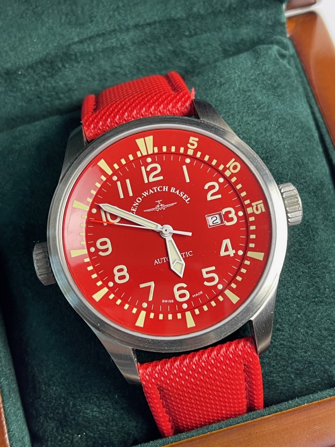 Zeno-watch Basel OS Pilot Automatic Quick Set Date Pilot Aviation ...