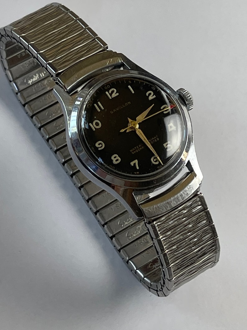 Enicar Savillon Military Pilot Aviation Doctors WWII Stainless Steel ...