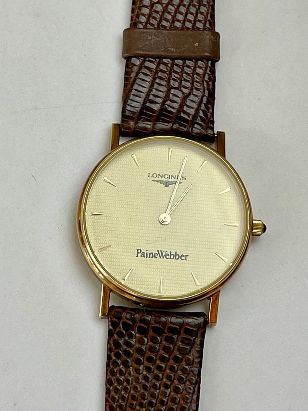 Longines Solid14k(585) Classic Dress Painewebber Textured Dial Original ...
