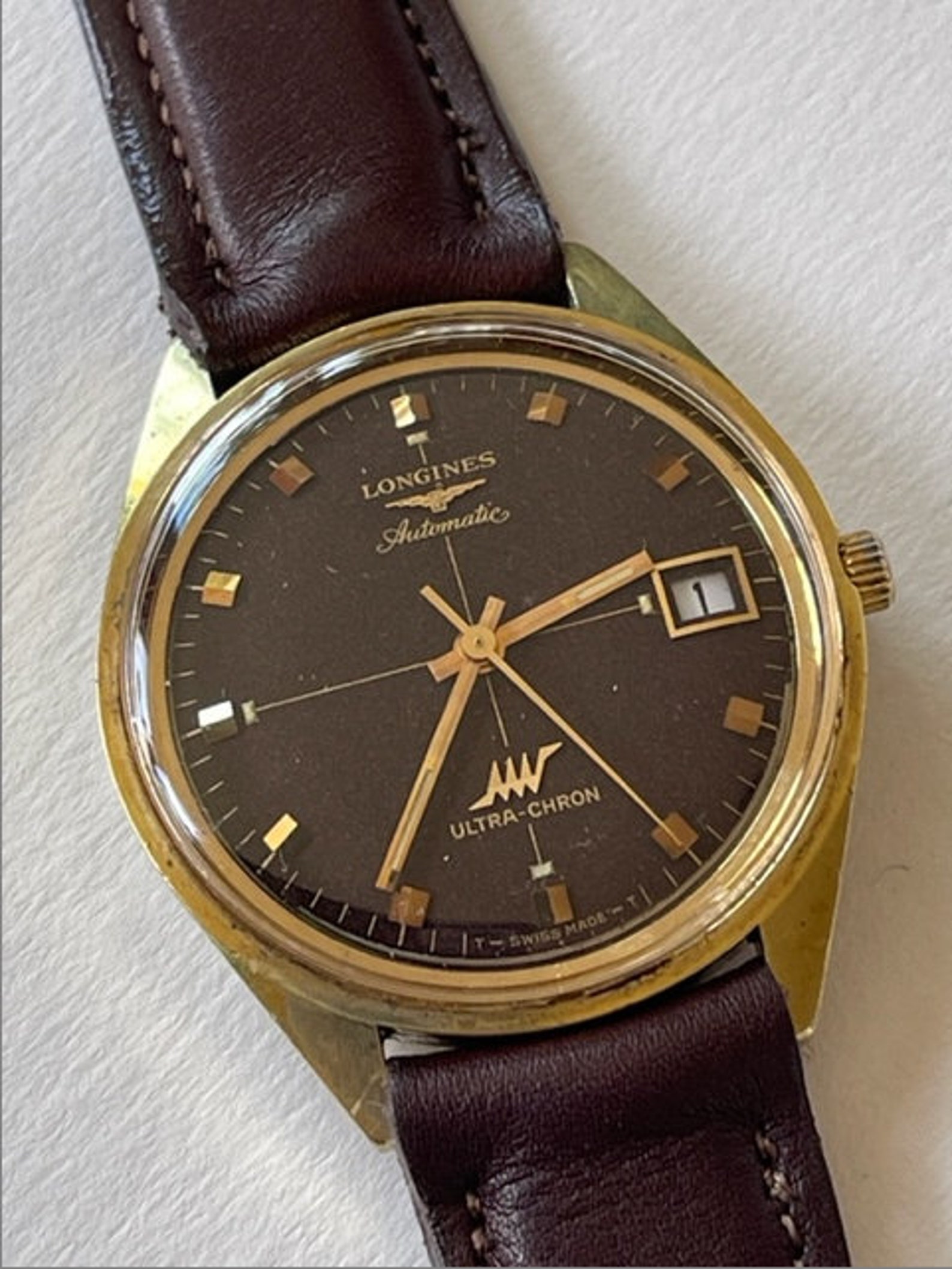 Longines ULTRA-CHRON Automatic Gold Capped Ref.8302-6 Cal.431 Adjusted ...