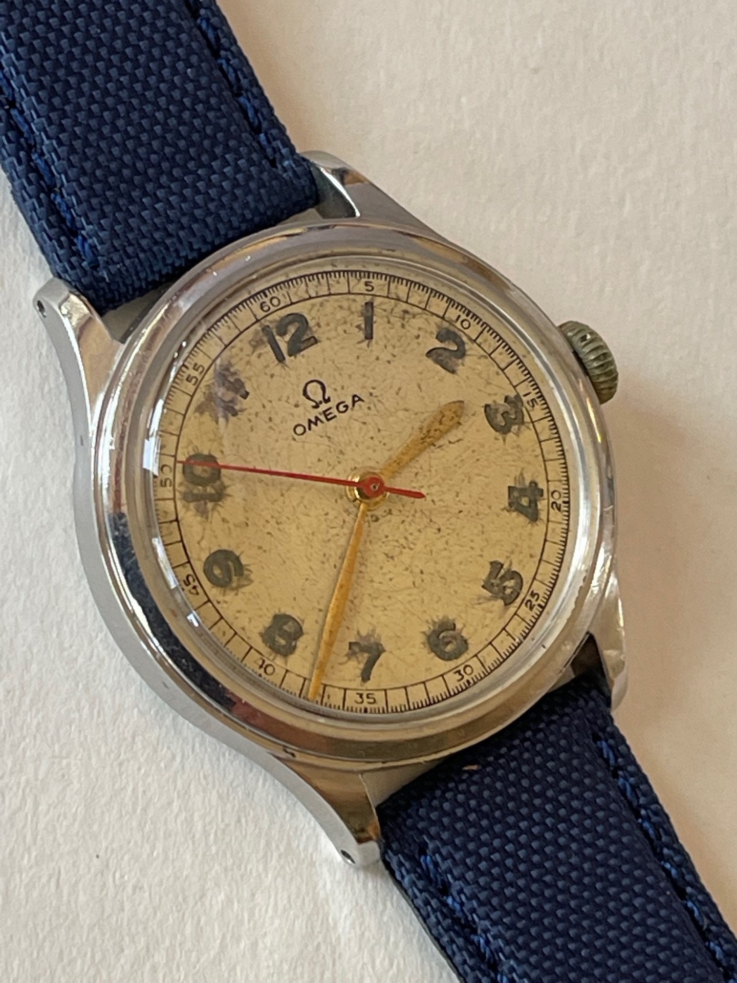 Omega Military Officers Doctors WWII 1944 Ref.2179/3 Cal30t2sc Screw ...