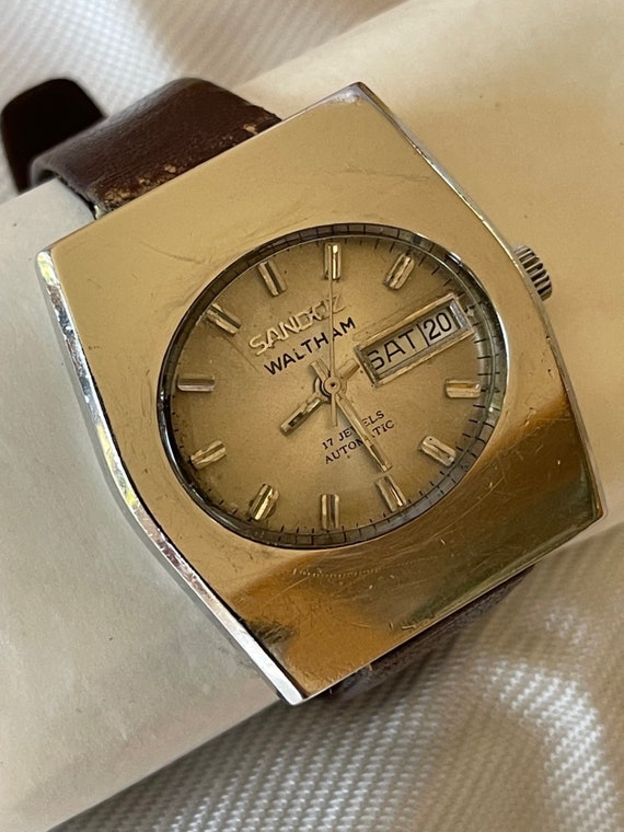 Waltham Sandoz Automatic Quick Set Calendar Day/Date … - Gem