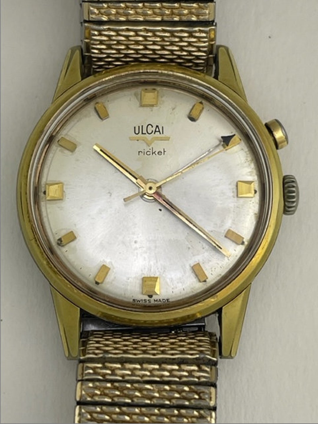 Vulcain Cricket Alarm Ref.s2315a Cal.120 Vintage Presidents Watch Gold ...