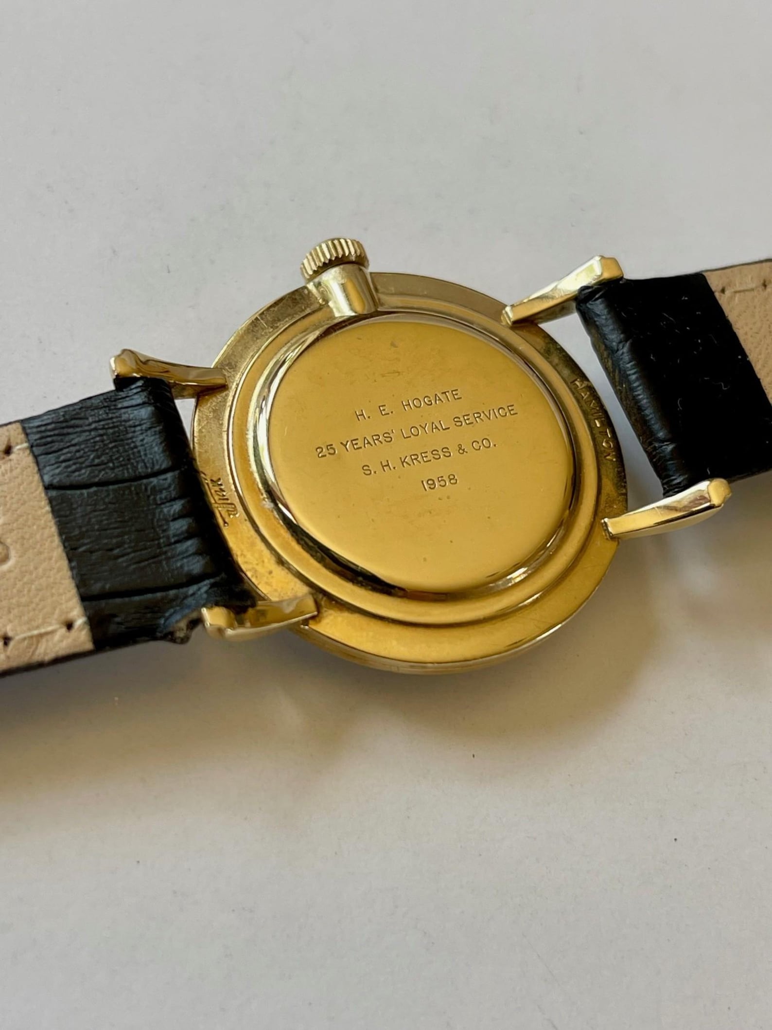 Hamilton Solid 14k(585)dress Classic Fancy Lug Vintage Swiss Made 1958 ...