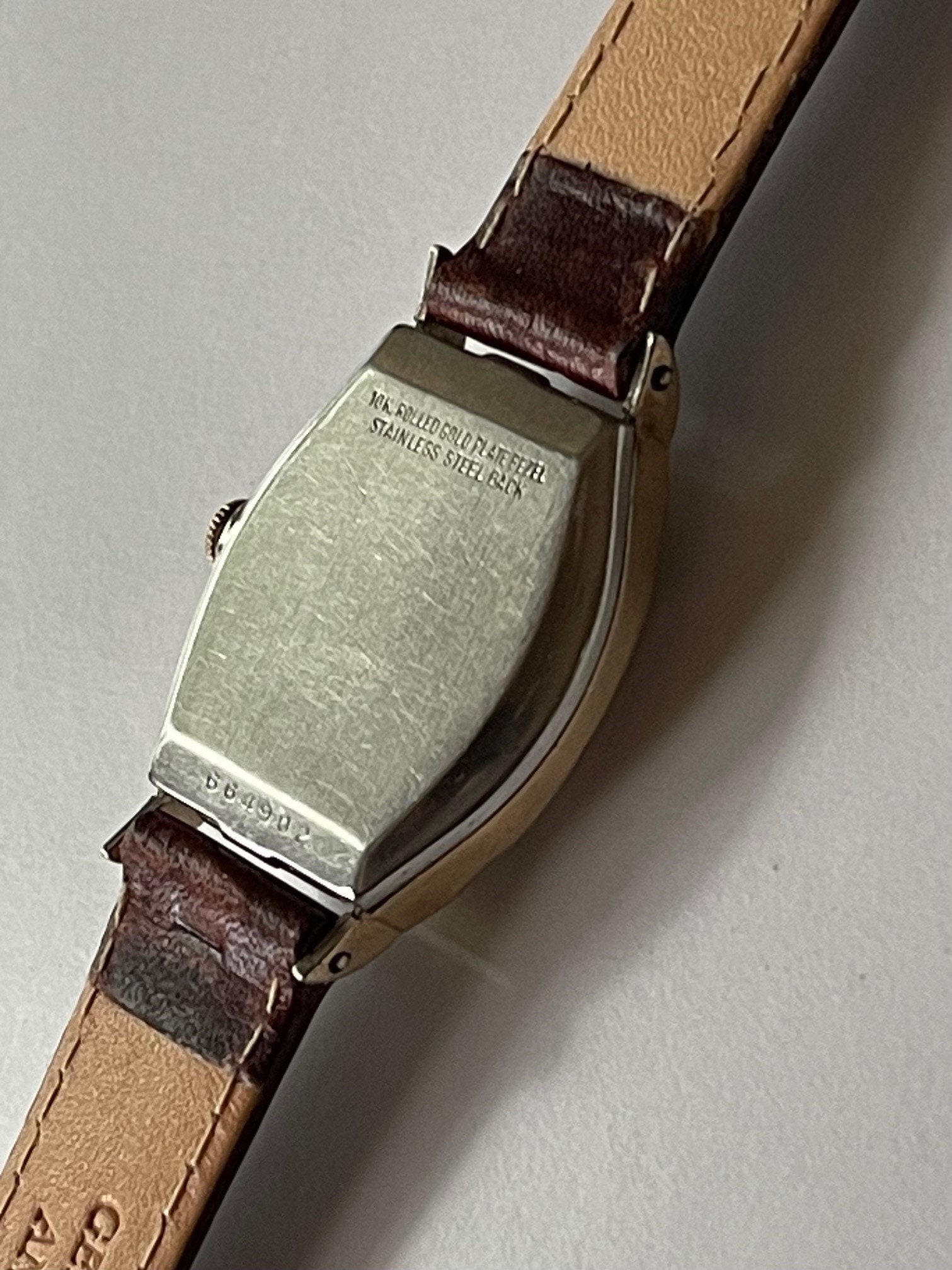 Benrus Art Deco Dial With 8 Genuine Diamonds 3rubies Gold Capped Fancy ...