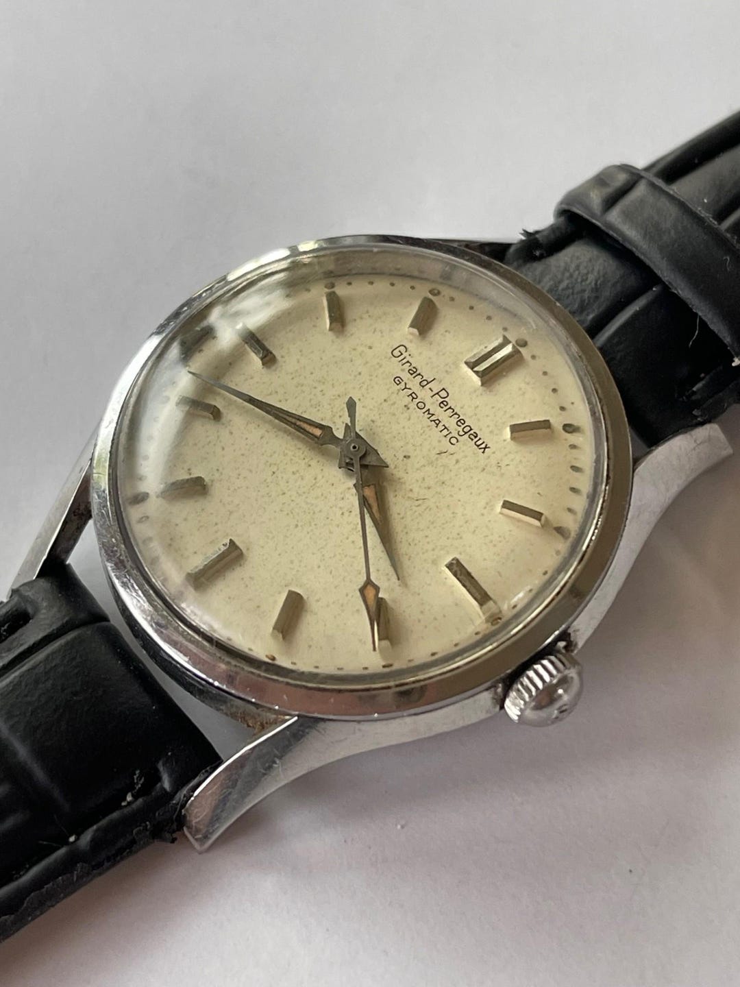 Girard Perregaux Gyromatic Automatic Cal.21 Stainless Steel Screw Down ...