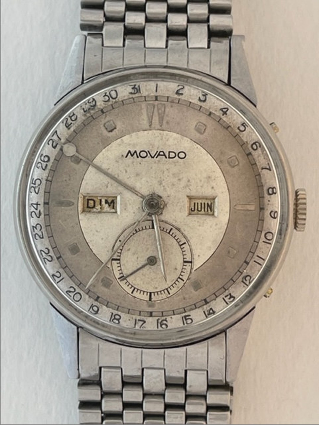 Movado Calendograph Triple Calendar Cal..475 Vintage 1952 Swiss Made - Etsy