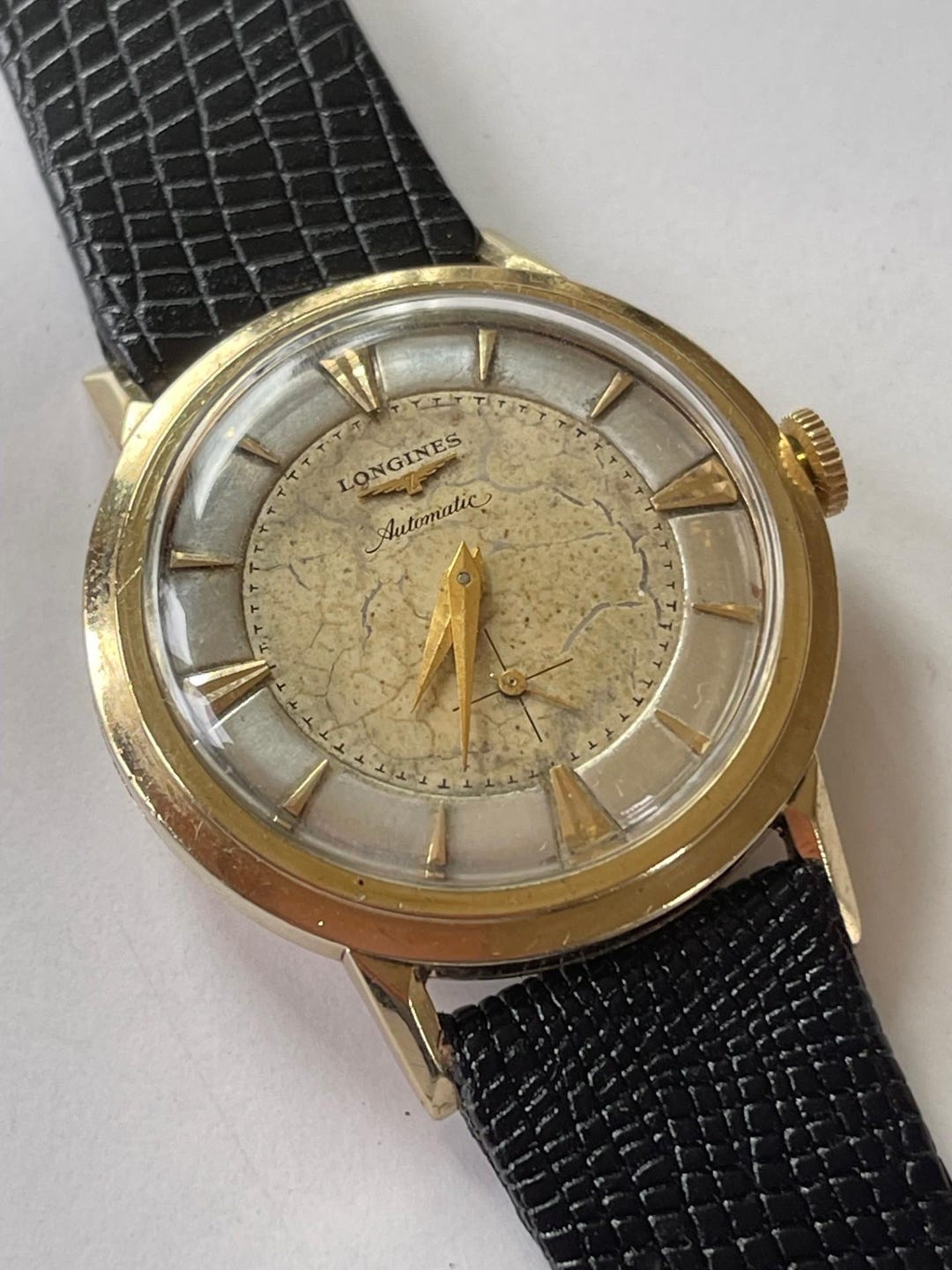 Longines Solid 14K(585) Gold Automatic Classic Dress Two Tone Dial ...