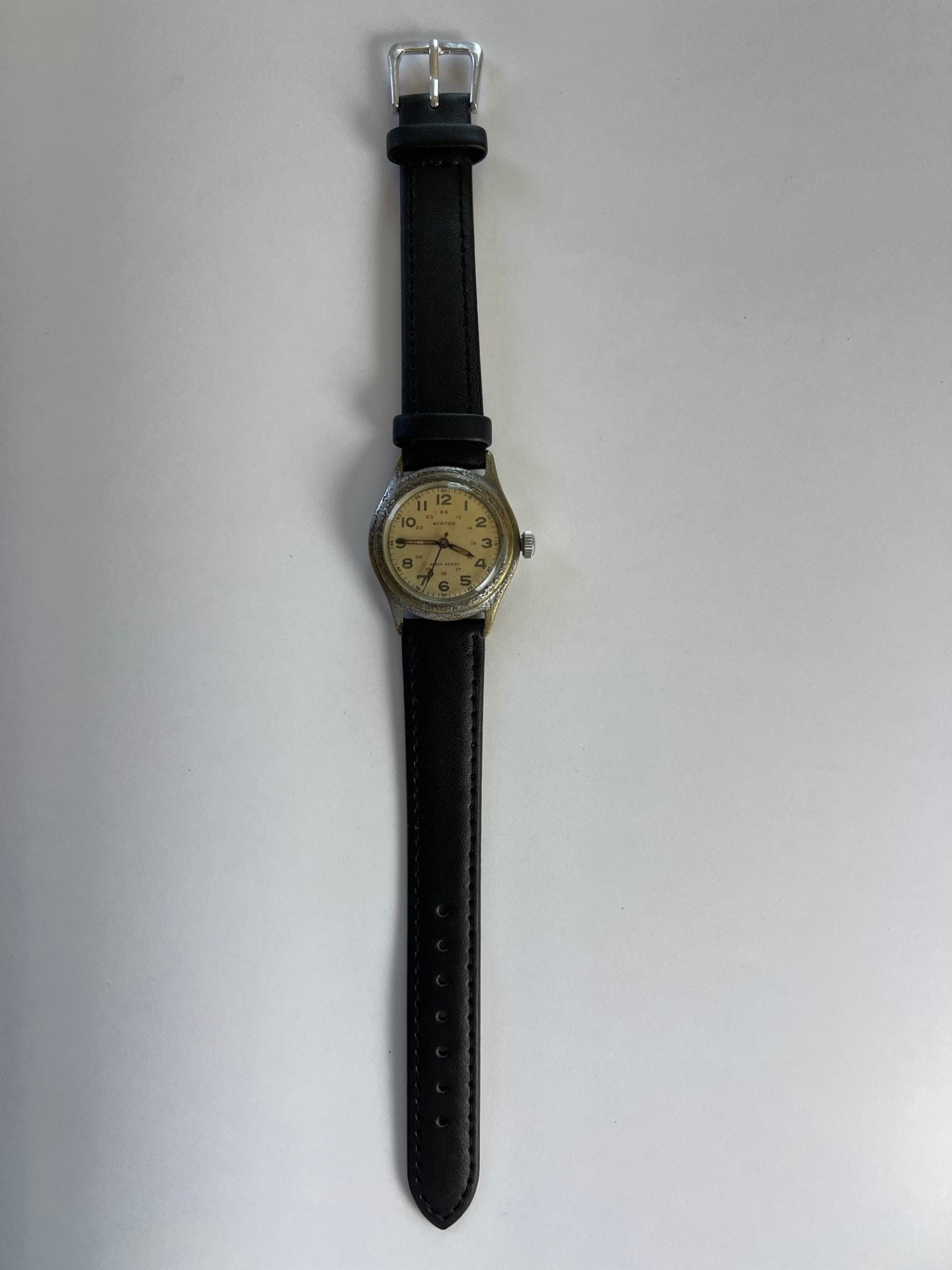 Winton Military Pilot Aviation WWII Screw Down Case I. D. Watch Case Co ...