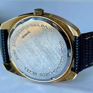 Zenith Quick Set Calendar Date Gold Filled Stainless Steel Screw Down ...