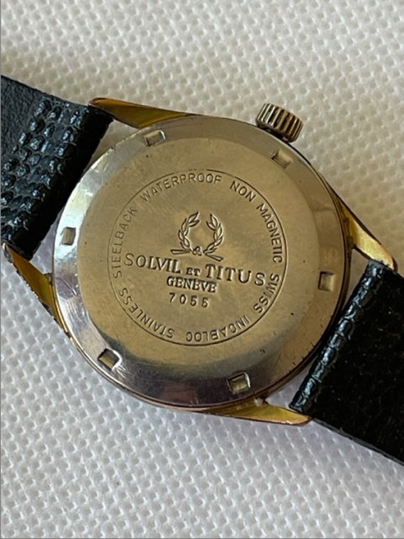 Titus Solvil et Titus Gold Capped Vintage Screw Down … - Gem