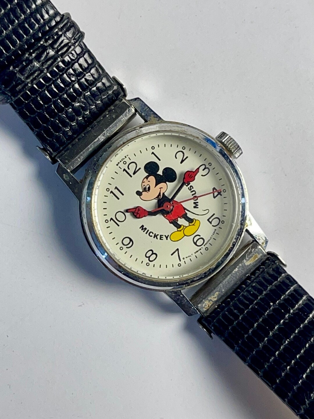 Mickey Mouse Walt Disney Production Stainless Steel Timex Vintage 1974 ...
