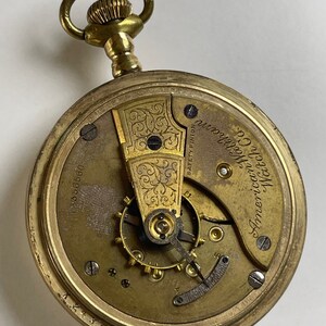 Waltham Military Railroad 14K Gold Filled Antique Pocket Watch 24 Hours ...
