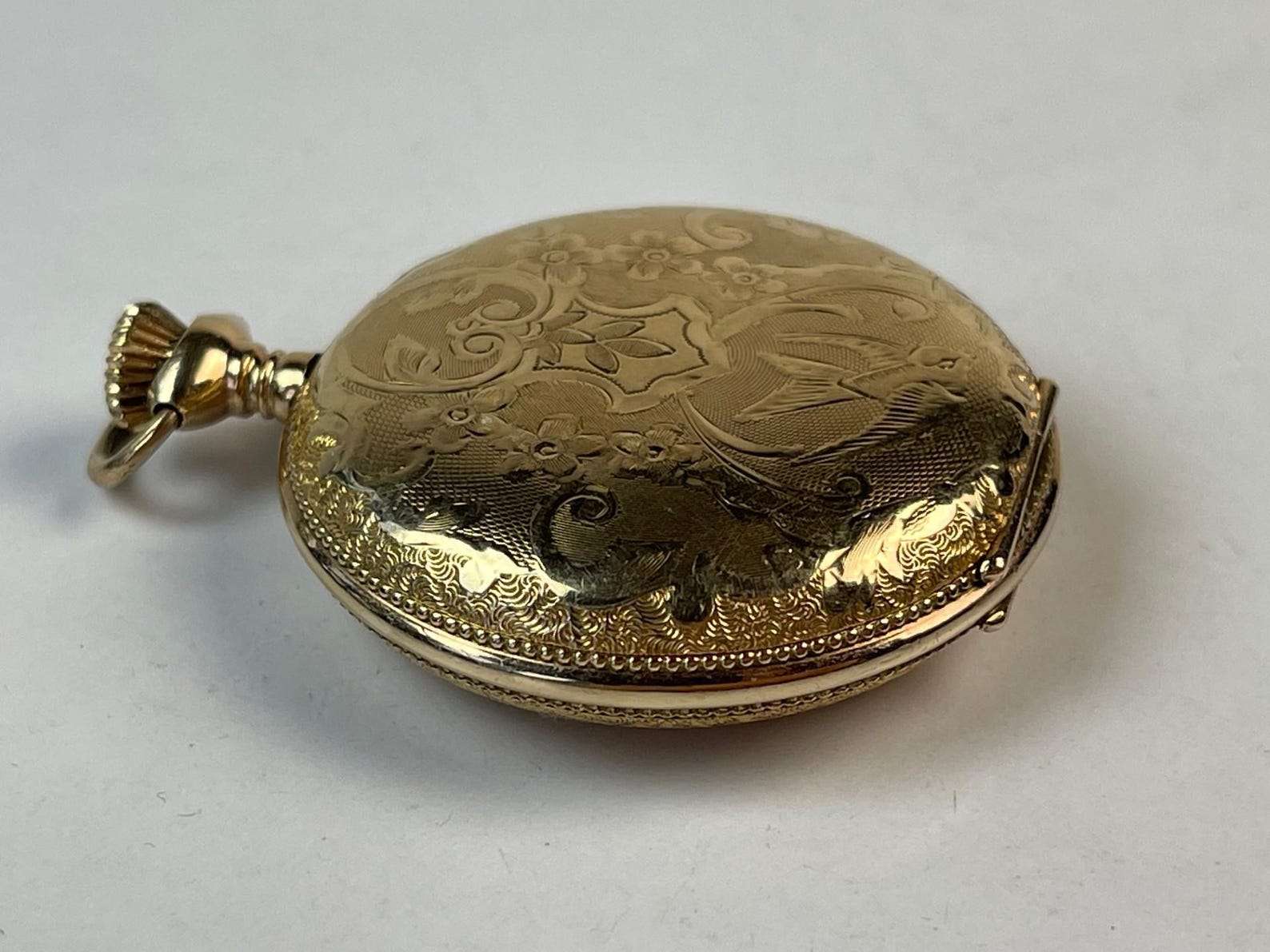 Elgin 14K Gold Filled Guaranteed 20 Years Size 6S Hunter White ...