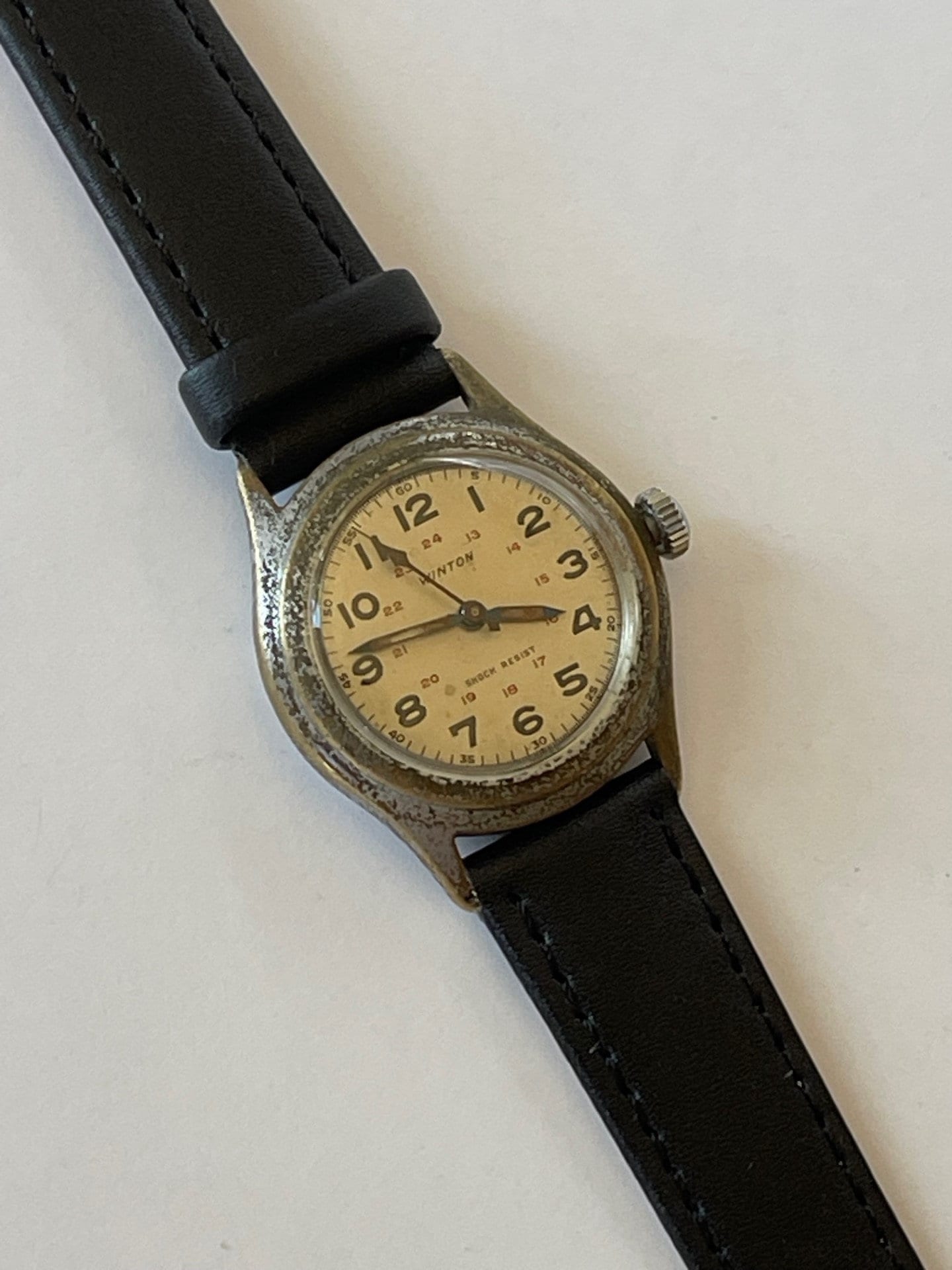 Winton Military Pilot Aviation WWII Screw Down Case I. D. Watch Case Co ...