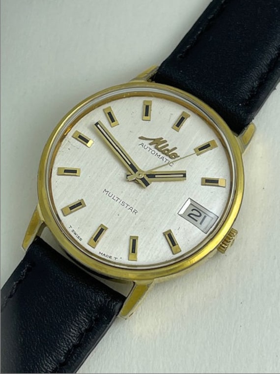 Mido Multistar Automatic Calendar Date Gold Capped V… - Gem