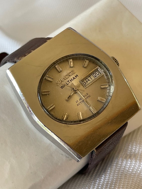 Waltham Sandoz Automatic Quick Set Calendar Day/Date … - Gem