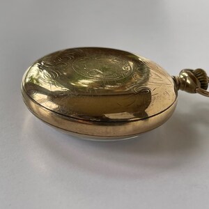 Elgin Railroad 14K Gold Filled Porcelain Dial Screw Down Back Antique ...