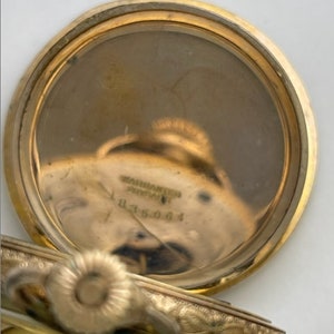 Corona Chronometer Railroad Gold Capped White Porcelain Dial Hunting ...