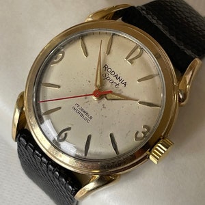 Rodania Sport Gold Capped Screw Down Stainless Steel Back Vintage Swiss ...