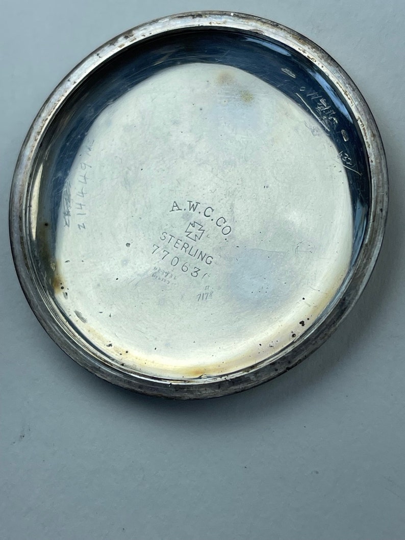 Omega Sterling Silver Two Level White Porcelain Dial Made by Omega to ...