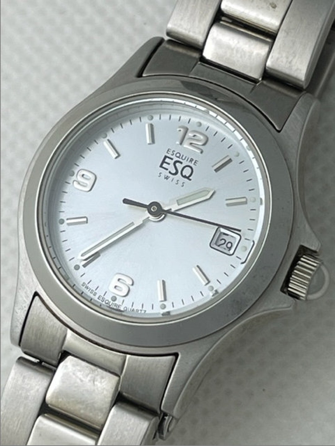 ESQ Esquire Movado Ladies New With Seal on the Screw Down Case Back ...