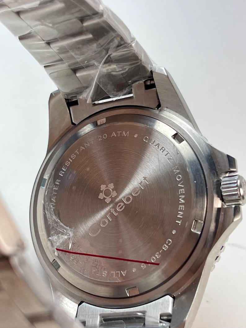 Cortebert Diver 200m Calendar Date Stainless Steel Large 42mm Full Set ...