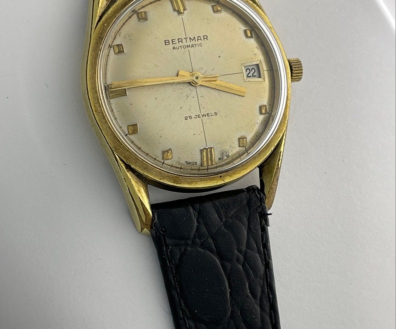 Bertmar Automatic Calendar Date Gold Capped Screw Down Case Back ...