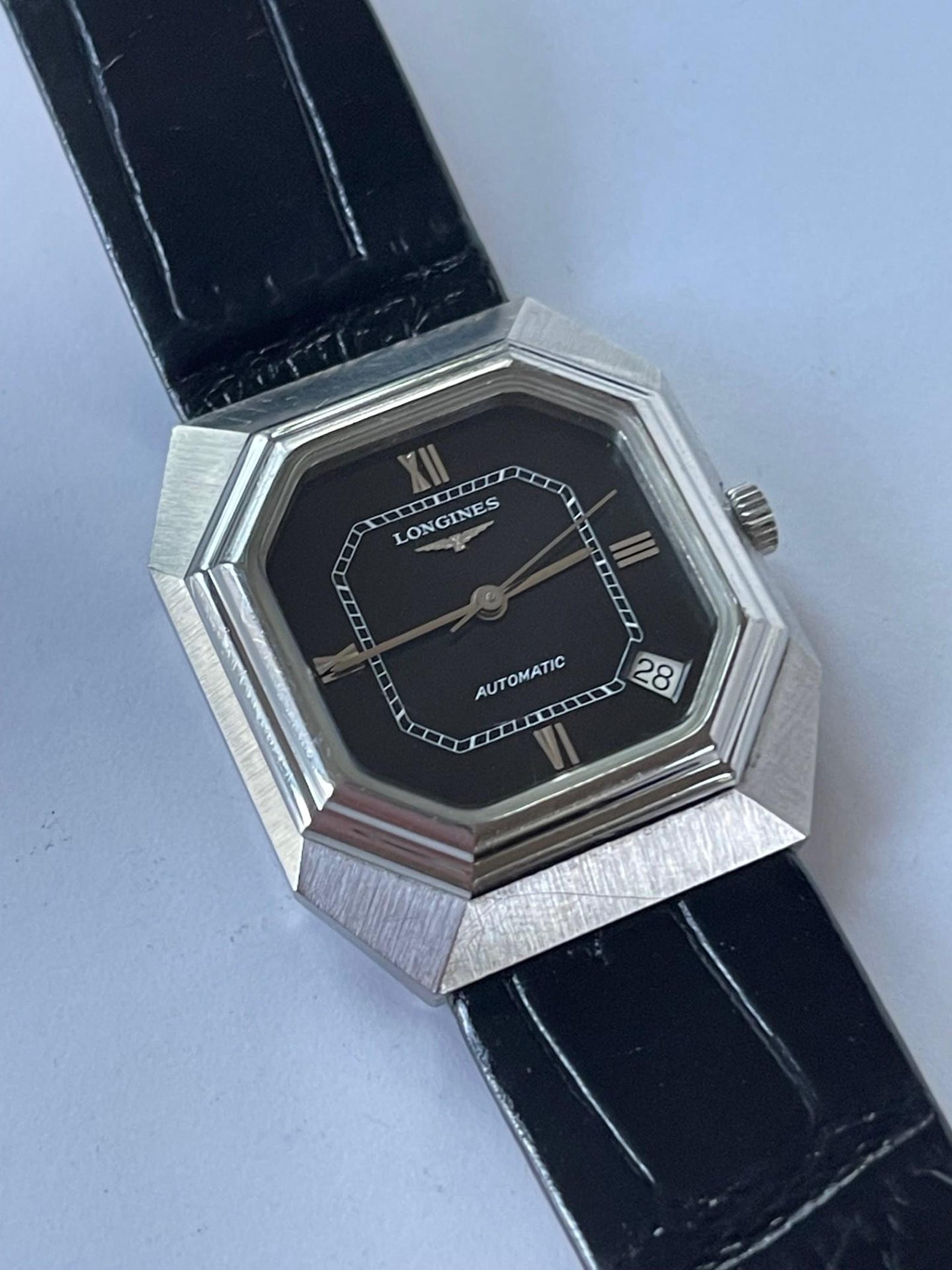 Longines Automatic Calendar Date Stainless Steel Screw Down Back Art ...