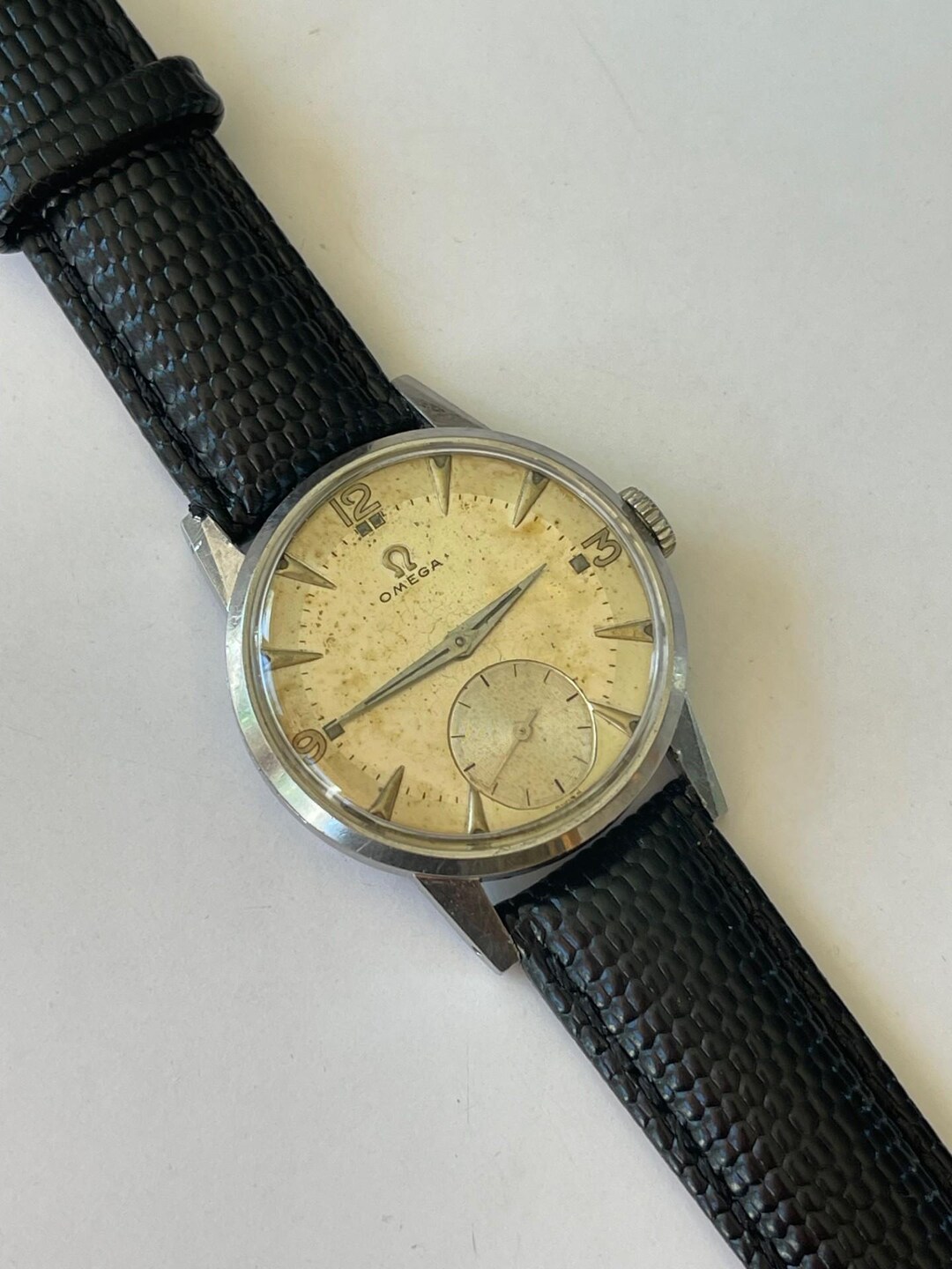 Omega Century Two Tone Tropical Dial Stainless Steel Vintage Swiss Made ...