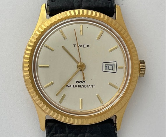 Timex Calendar Date Gold Capped Vintage - Gem