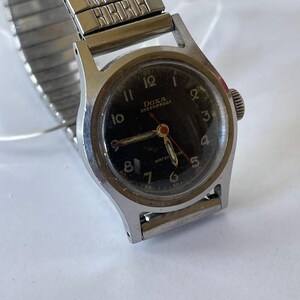 Doxa Military Officers WWII 1944 Black Dial Stainless Steel Screw Down ...