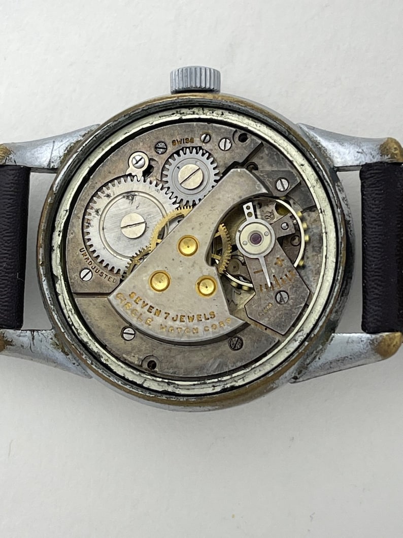 Orvin Circle Watch Corp Military Doctors WWII 1944 Stainless Steel ...