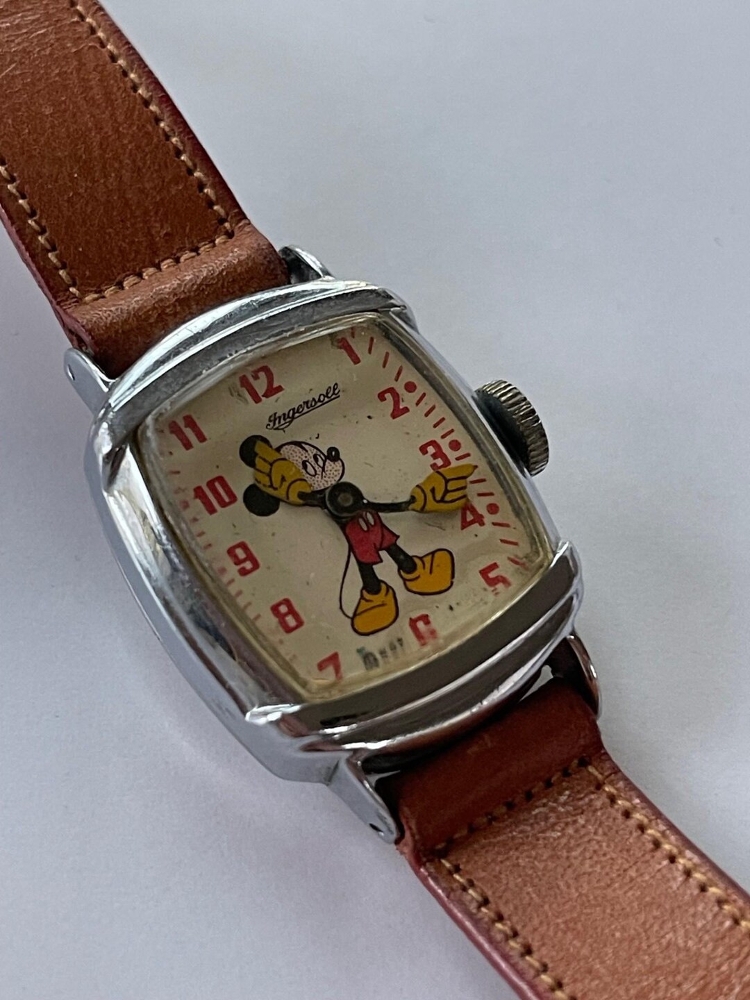 Ingersoll Mickey Mouse WDP Stainless Steel Vintage 1945 Made in USA ...