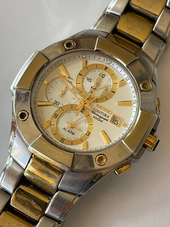 Seiko Coutura Chronograph Alarm Calendar Date 7T62-OJ… - Gem