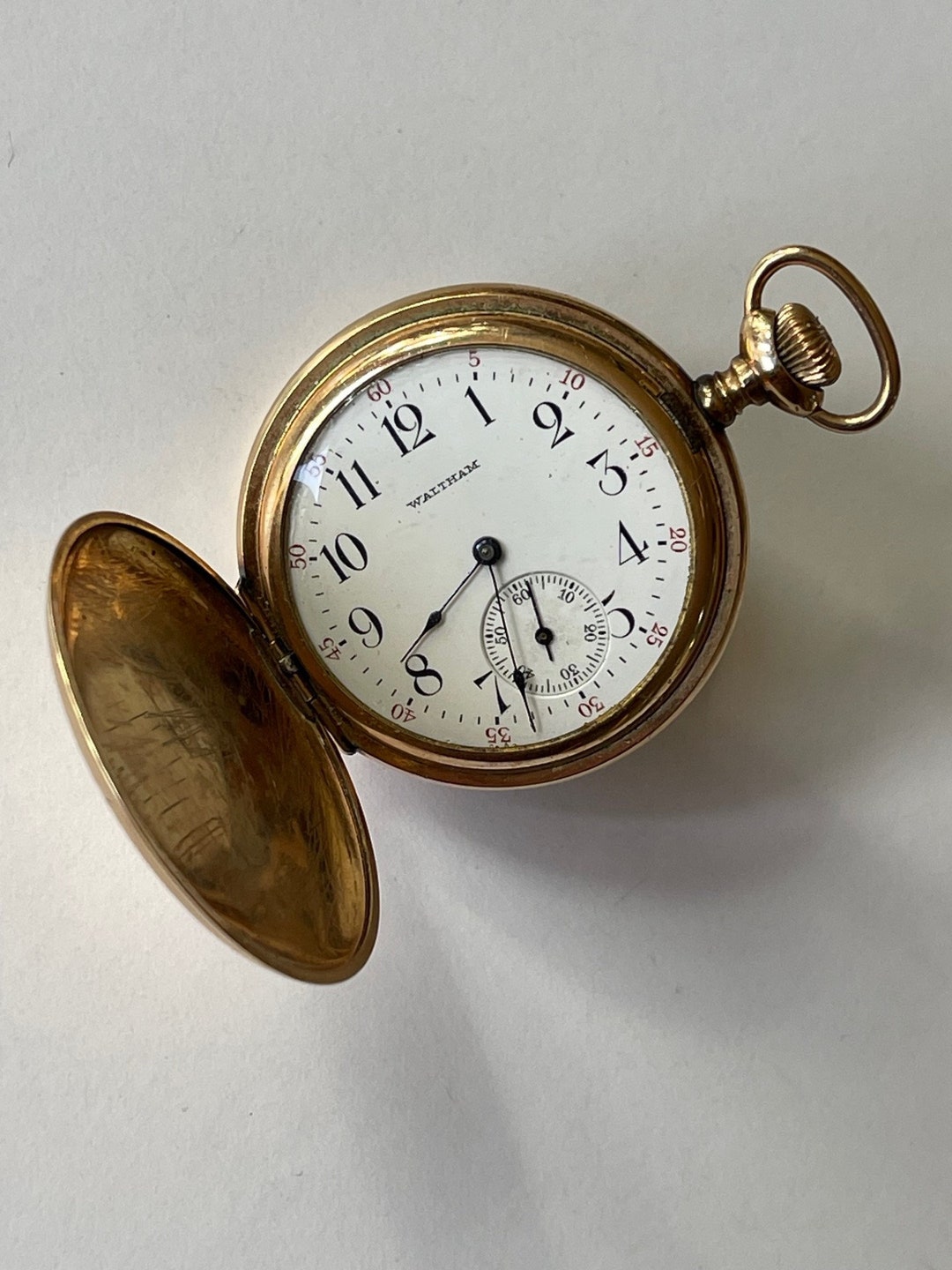 Waltham Railroad Doctors 14K GF Hunter Case Savonette Antique Pocket ...